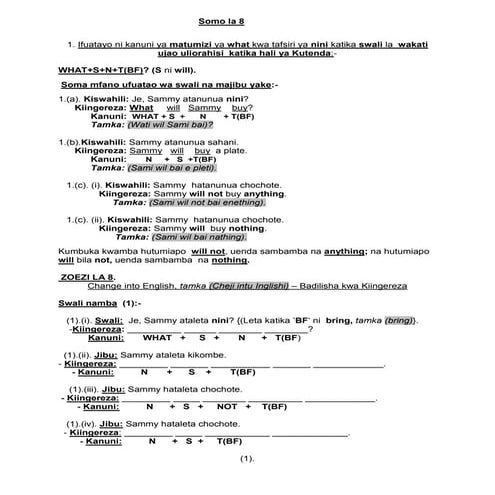 Somo la 1 | PDF