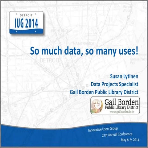 So much data so many uses | PPTX