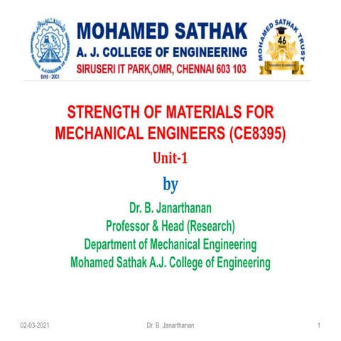 Strength of Materials | PDF