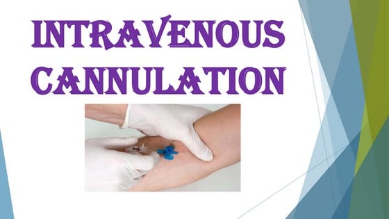 IV CANNULA INSERTION | PPT