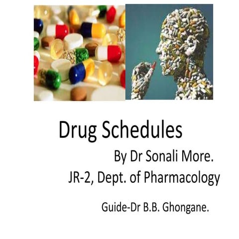 Schedules of Pharmacy | PPTX