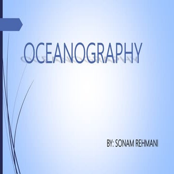 Oceanography | PPTX