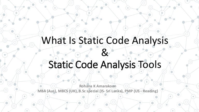 What is Static Code Analysis & Tools