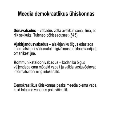 Sõnavabadus ja konkurents | PDF