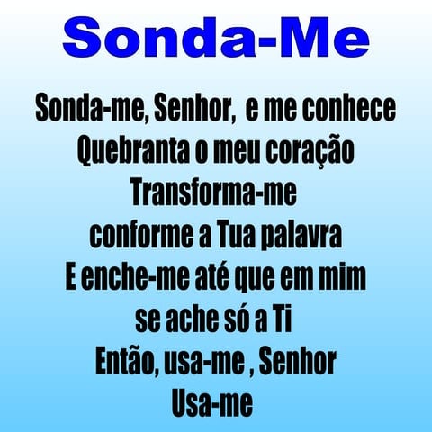 Sonda me | PPT