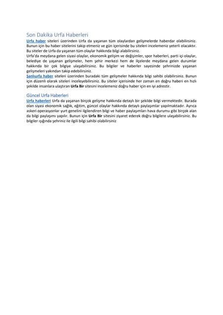 Urfa haber | PDF