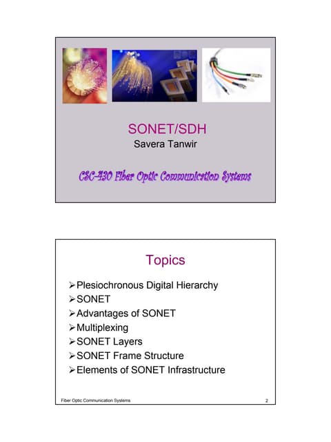SDH Frame Structure | PPTX