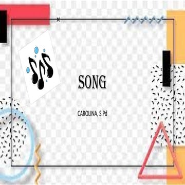 SONG MATERIAL(Definition, Purpose, Language Features, Generic Structure ...