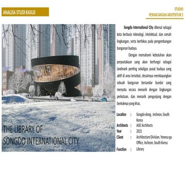 Analisa Studi Kasus Songdo Library Building | PPT