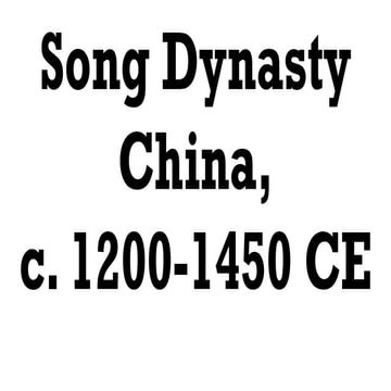 Song Dynasty China | PPT
