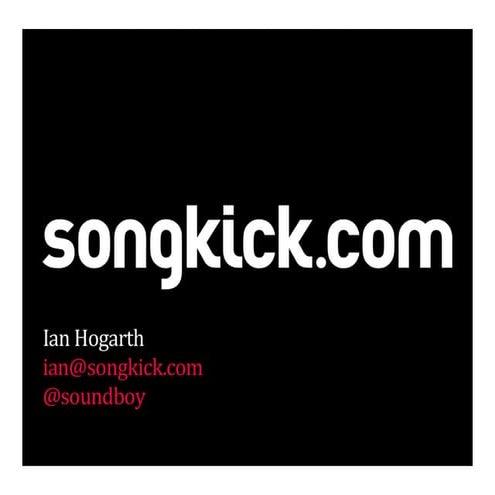 Songkick presentation | PDF | Music | Entertainment