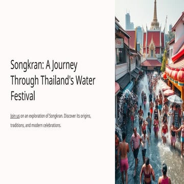 Songkran: Tradition, Culture & Celebration | PPTX