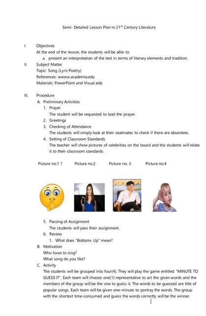 Lesson plan- simple sentences | DOCX