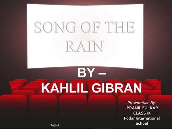 Song of the rain | PPT