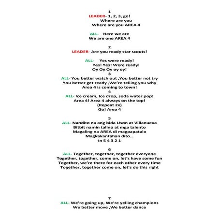 songs and yells.docx