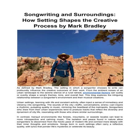 Songwriting and Surroundings_ How Setting Shapes the Creative Process ...