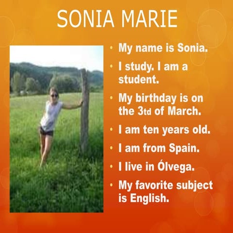 Sonia marie | PPT