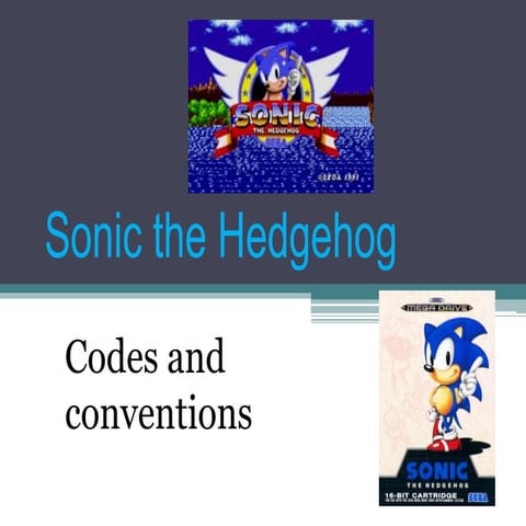Sonic codes and convenstions