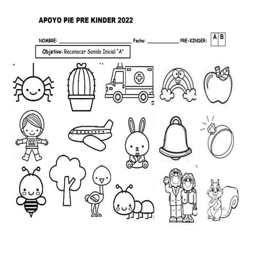 Hojas De Trabajo De Clasificación De Sonido Inicial