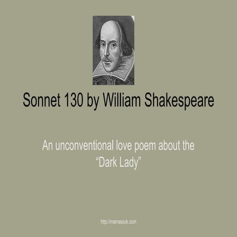 Sonnet 130 Lesson Ppt