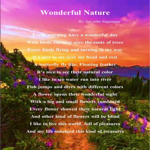 Sonnet about wonderful Nature (Basic) | DOCX