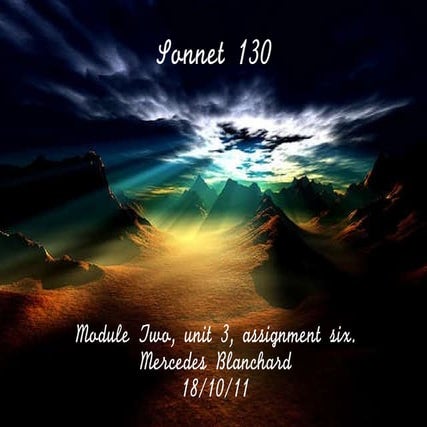 Sonnet 130 Shakespeare | DOC