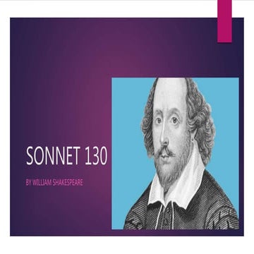 Sonnet 130 | PPTX