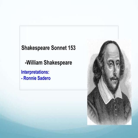 Sonnet 153 | PPTX