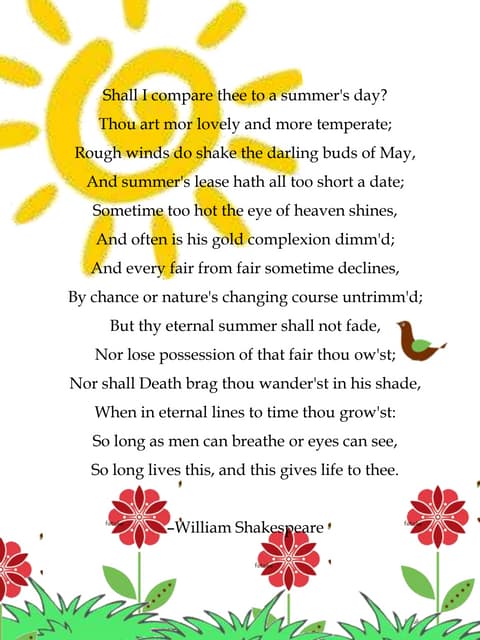 Shakespeare's Sonnets | PPTX | Poetry | Books and Literature