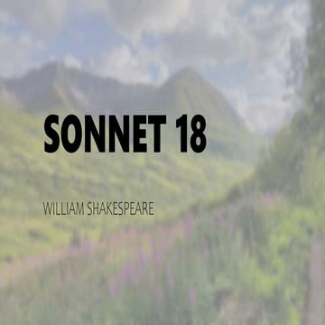 sonnet - SONNET 18 by William Shakespeare.pptx