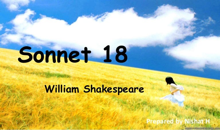 William shakespeare sonnet 18 - darelogrid