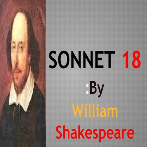 William Shakespeare's Sonnet 18 ppt.pptx