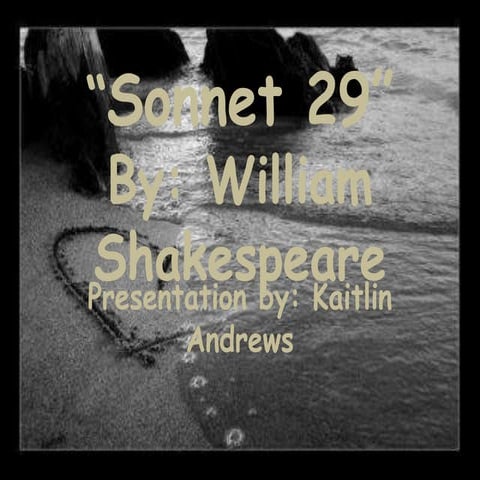 Sonnet 29.ppt