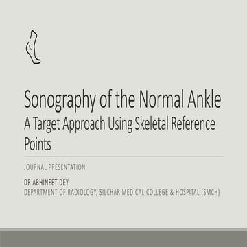 Presentation1.pptx. ultrasound examination of the ankle joint. | PPTX