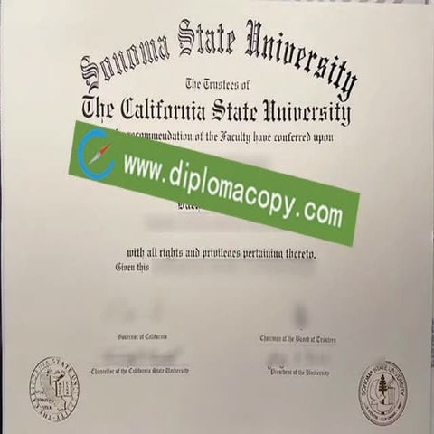 Sonoma State University diploma | PPT