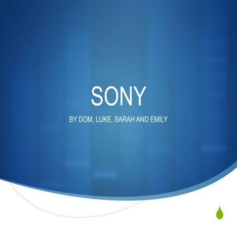 Sony and vertical integration | PPTX