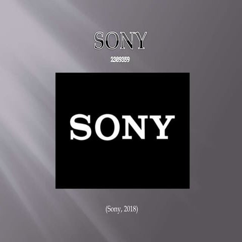 Sony | PPT