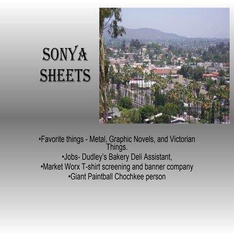 Sonya sheets | PPT
