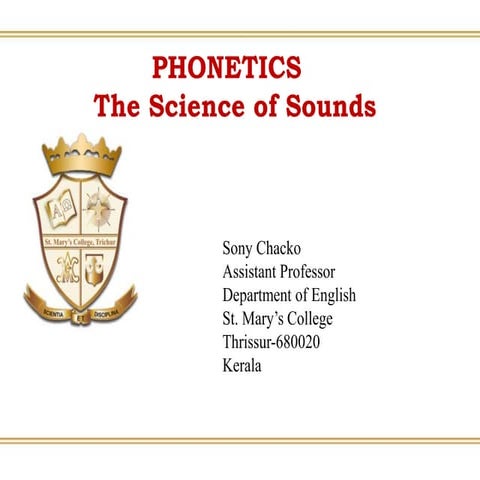 English-Phonetics and Practice Session | PPTX