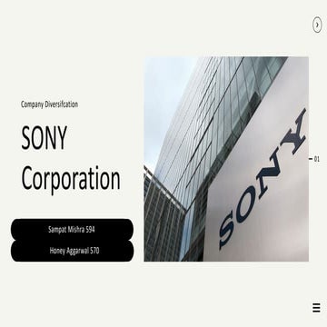 Sony corporation | PDF