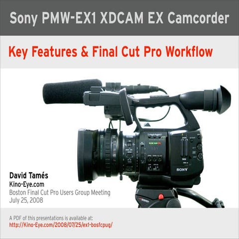 Sony PMW-EX1 Camcorder | PDF