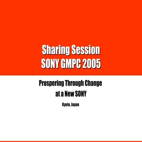 Sony GMPC (2005) | PPT