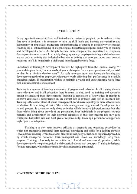 Training and development in HRM | PPT