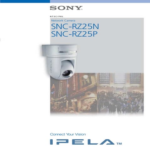 Sony ptz 25 | PDF | Cameras and Camcorders | Consumer Electronics