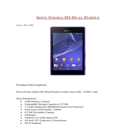 Sony xperia | PPTX