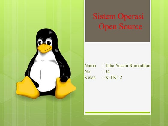 Perkembangan Sistem Operasi Open Source | PPT