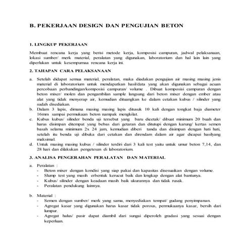 SOP Pekerjaan Konstruksi | DOCX