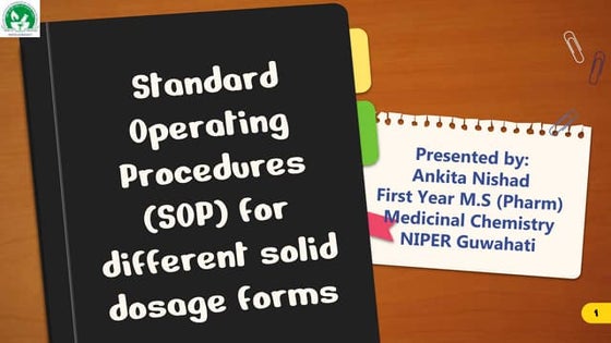 Standard operating procedure (sop) | PPTX