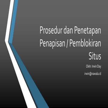 Prosedur dan Penetapan-Penapisan | PPT