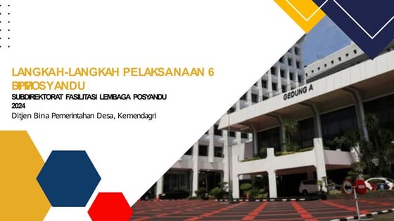 SOP 6 SPM di Posyandu dan alur pelayanannya | PPT